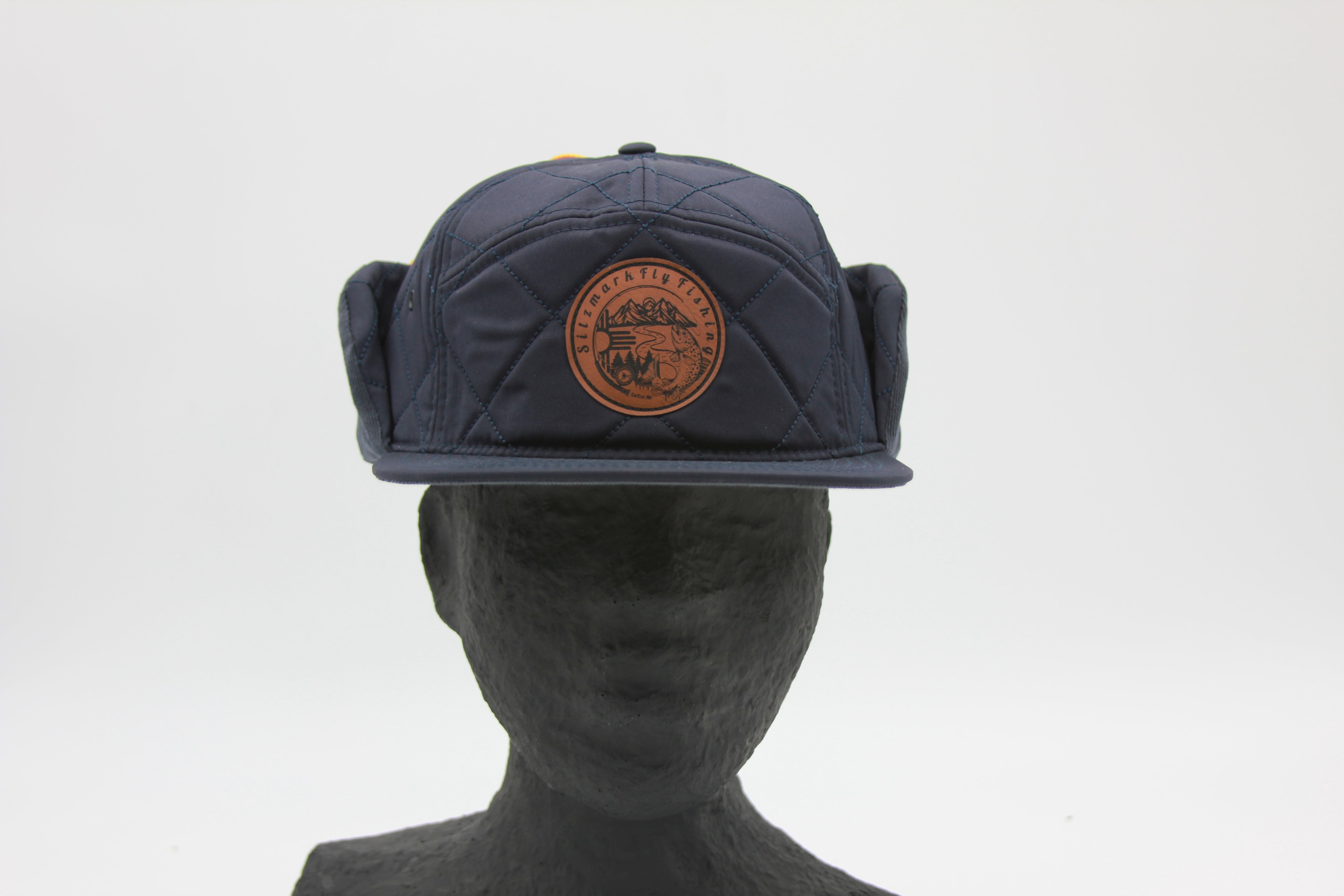 Navy Insulated Ear Flap Flat Brim Sitzmark Hat – Sitzmark Sports and Lodge